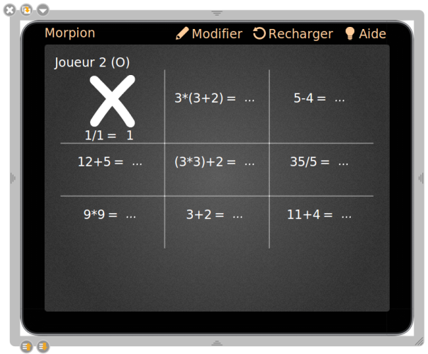 Apps "Morpion" (N) [Open-Sankoré 2.5]