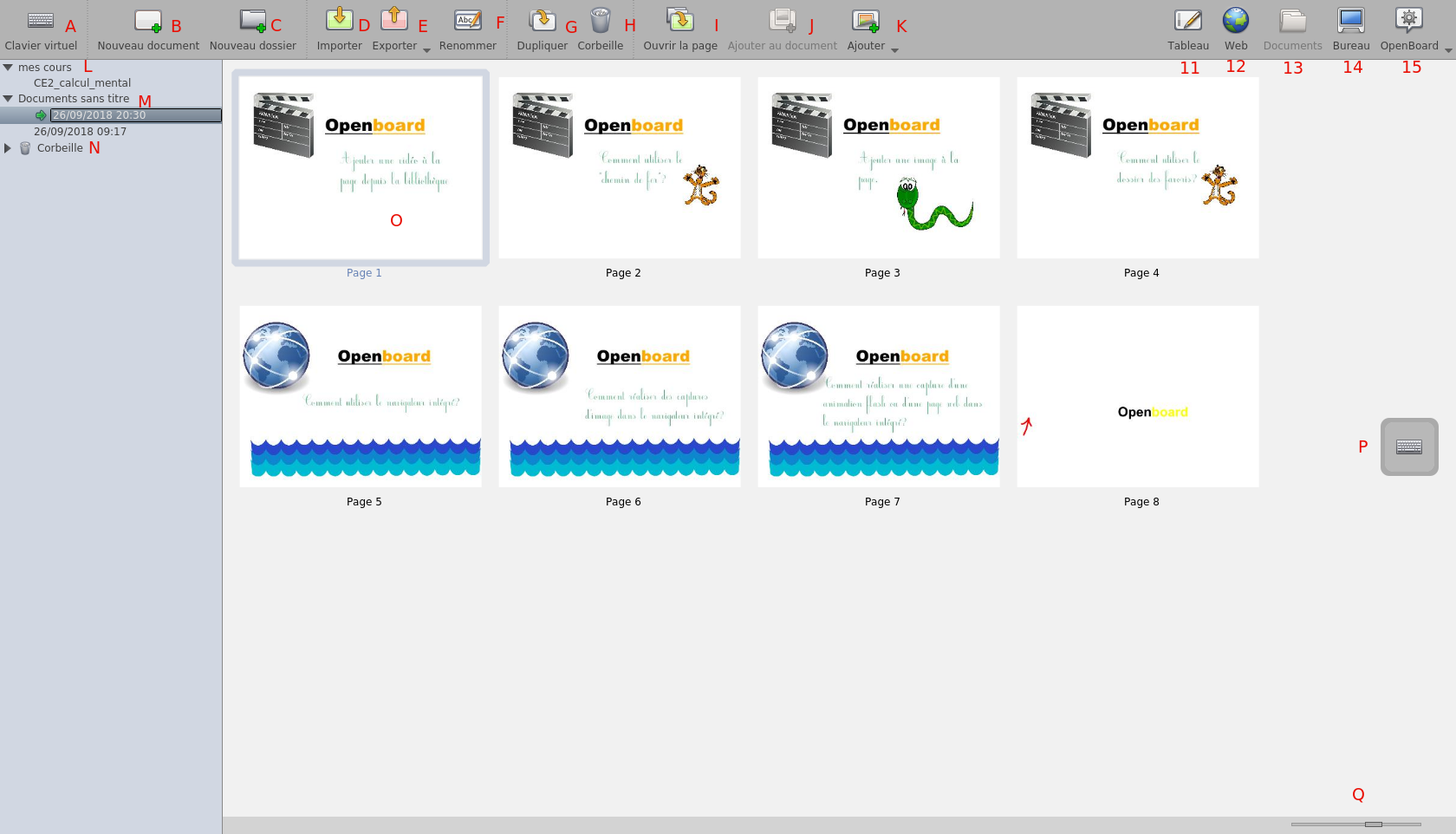 Trucs et astuces dans OpenBoard